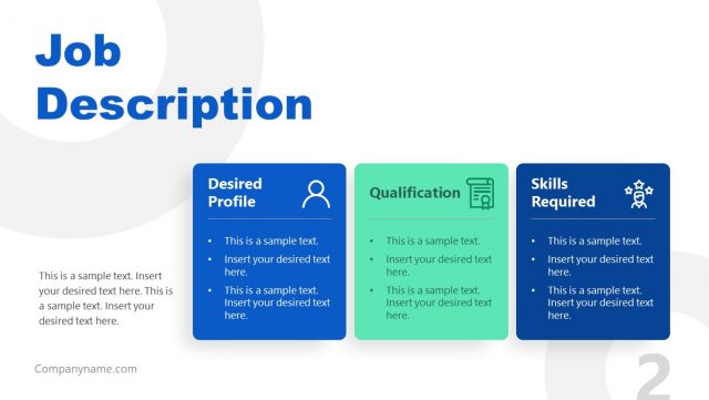 Job Description Overview Template - SlideModel