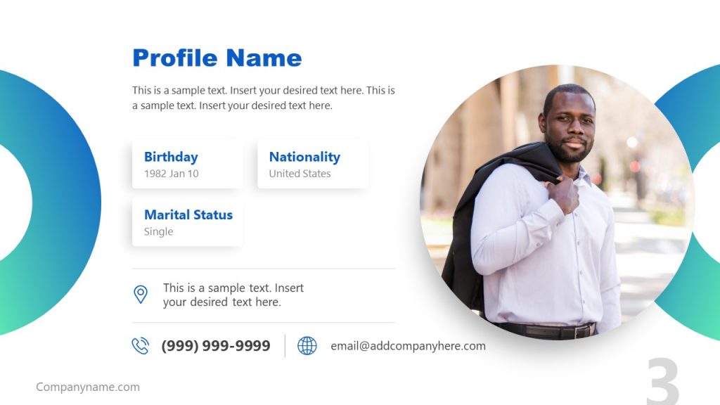 Job Description Profile Name PowerPoint - SlideModel