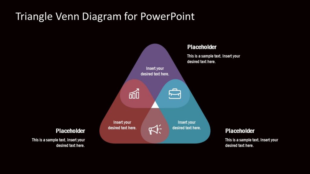 Presentation of 3 Venn Diagram Triangles - SlideModel