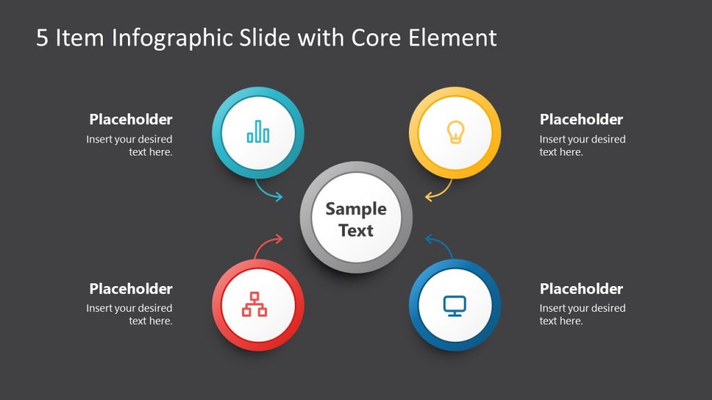 4 Steps Creative Diagram Core PowerPoint - SlideModel