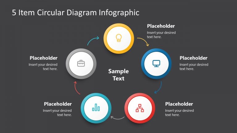 5 Steps Creative Diagram PowerPoint - SlideModel