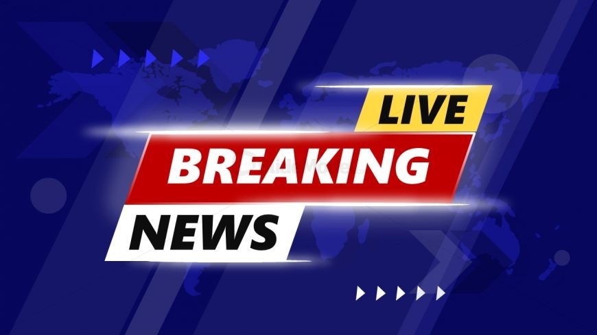 Breaking News PowerPoint Slide Heading SlideModel