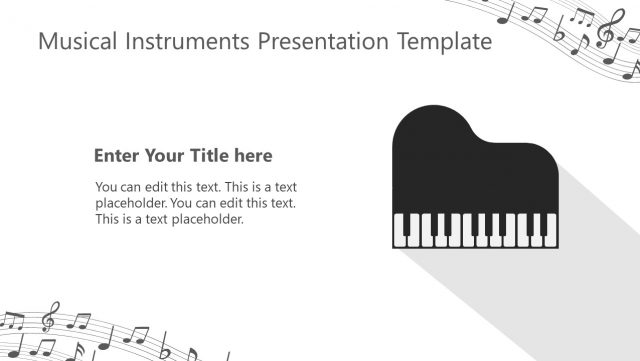 Musical Instrument PowerPoint Shapes Piano - SlideModel