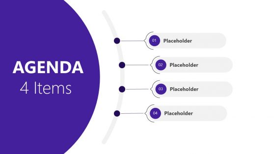 4 Steps Agenda Template Simple PPT - SlideModel