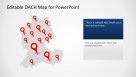 Location Markers DACH Region PowerPoint Map - SlideModel