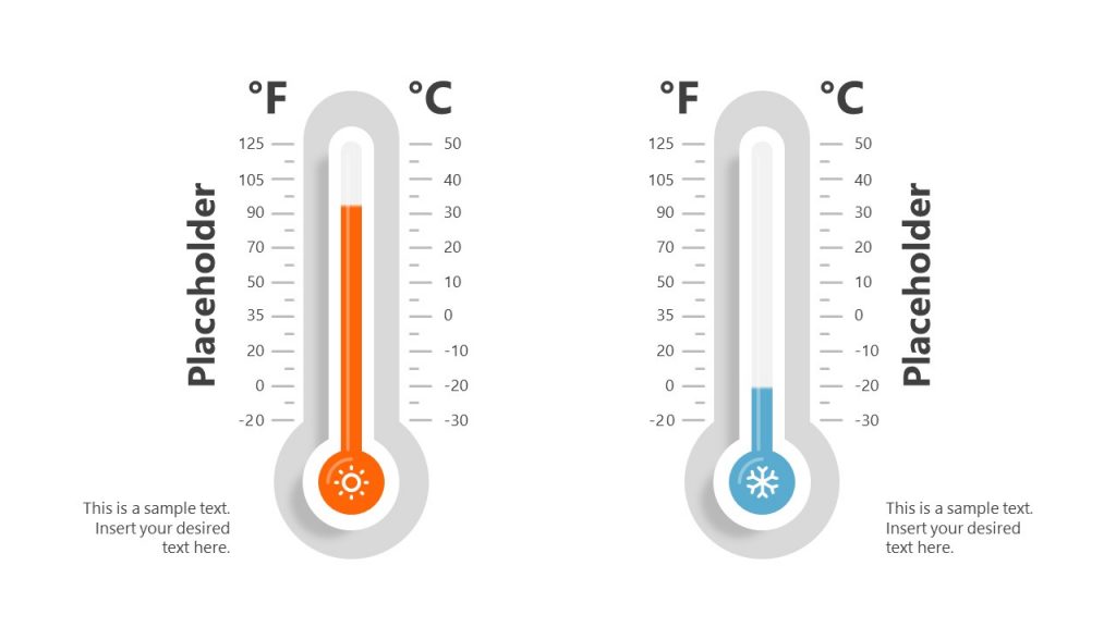 Thermometer Comparison Temperature PowerPoint - SlideModel