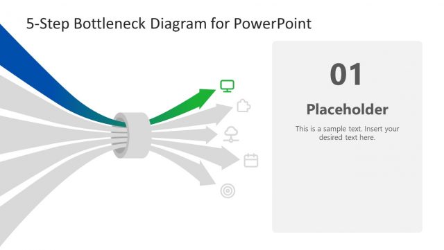 5 Steps Bottleneck Diagram 1 Arrow PPT - SlideModel