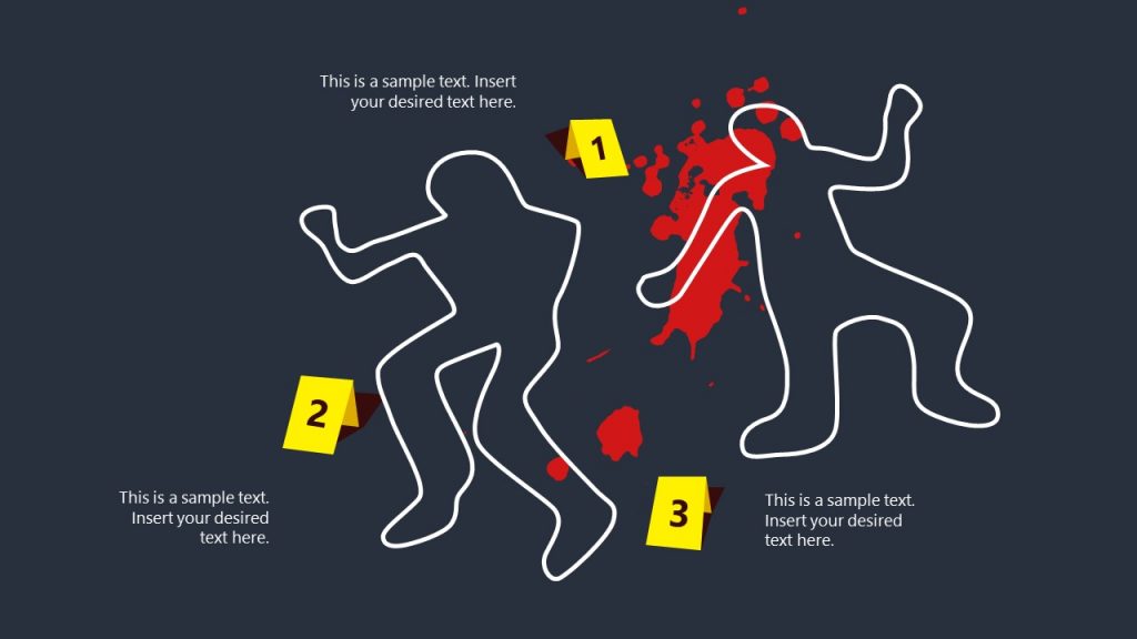 Crime Scene Two Body Evidence Template - SlideModel