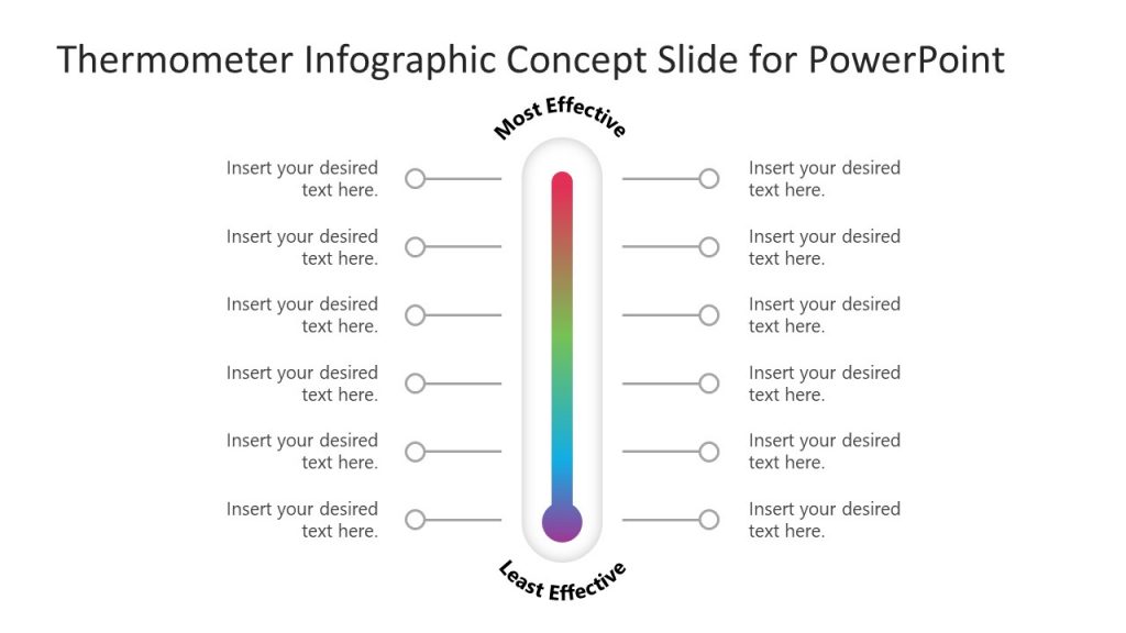 Thermometer infographic PowerPoint Diagram - SlideModel