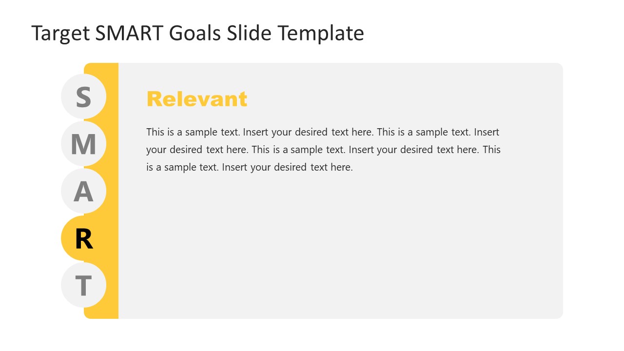 Target SMART Goals PowerPoint Template - SlideModel