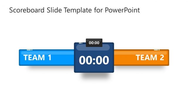 Two Teams Scoreboard Template with Timer - SlideModel