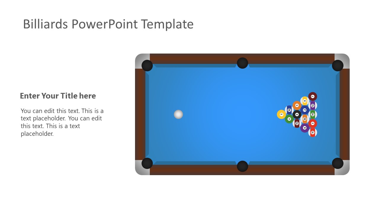Billiards PowerPoint Template - SlideModel