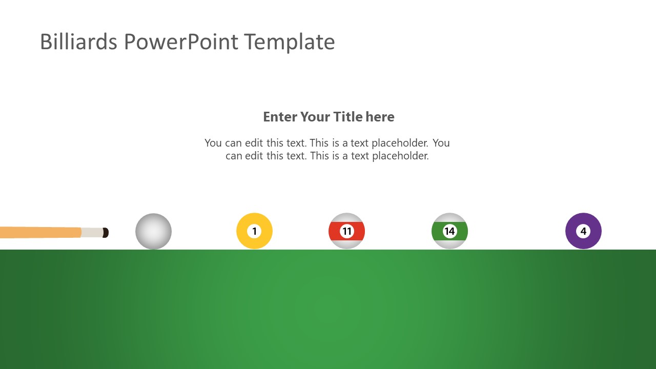 Billiards PowerPoint Template - SlideModel