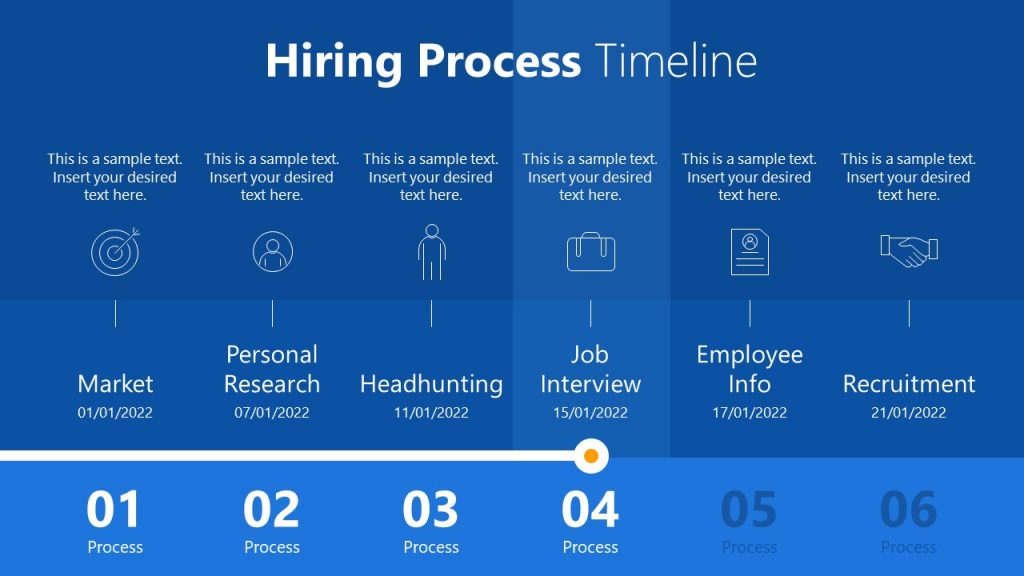 Hiring Process Timeline Job Interview Template - SlideModel