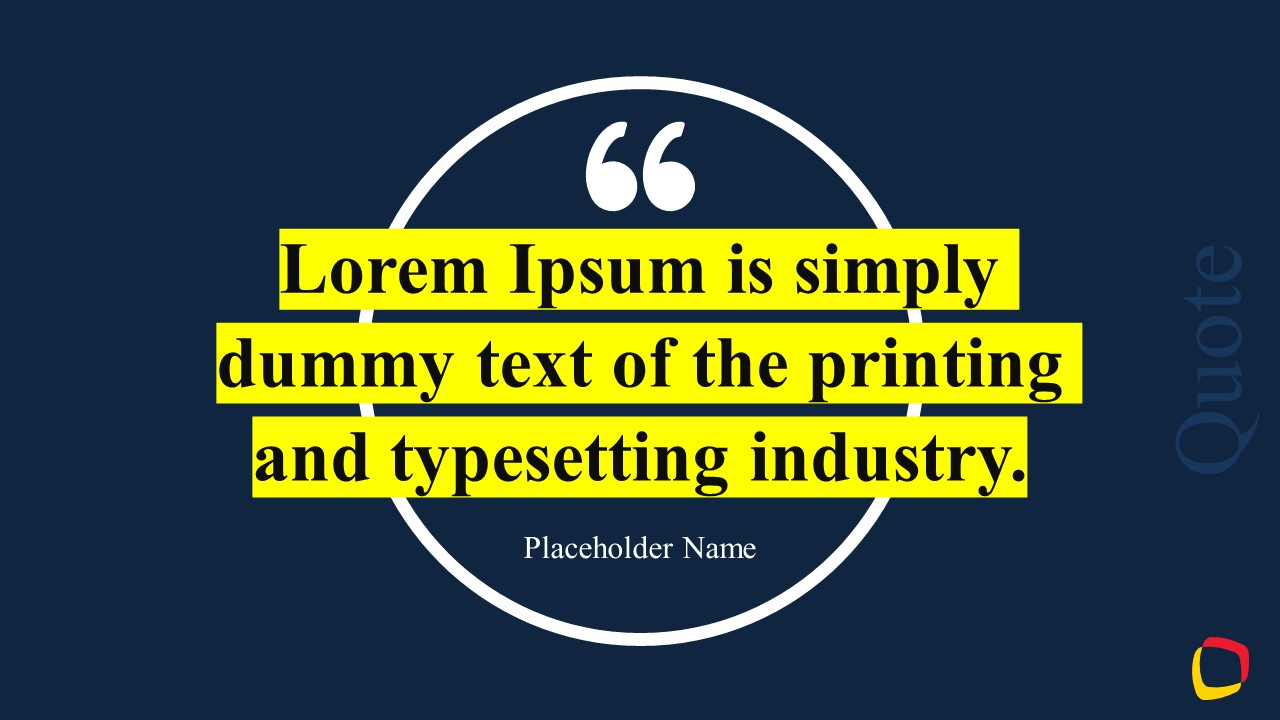 Traditional Quote Slide Template for PowerPoint - SlideModel