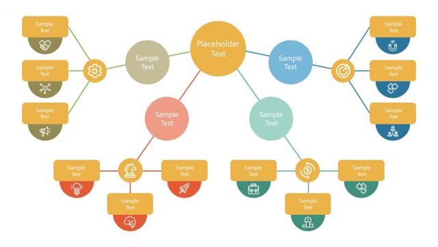 4 Steps Concept Map PowerPoint - SlideModel