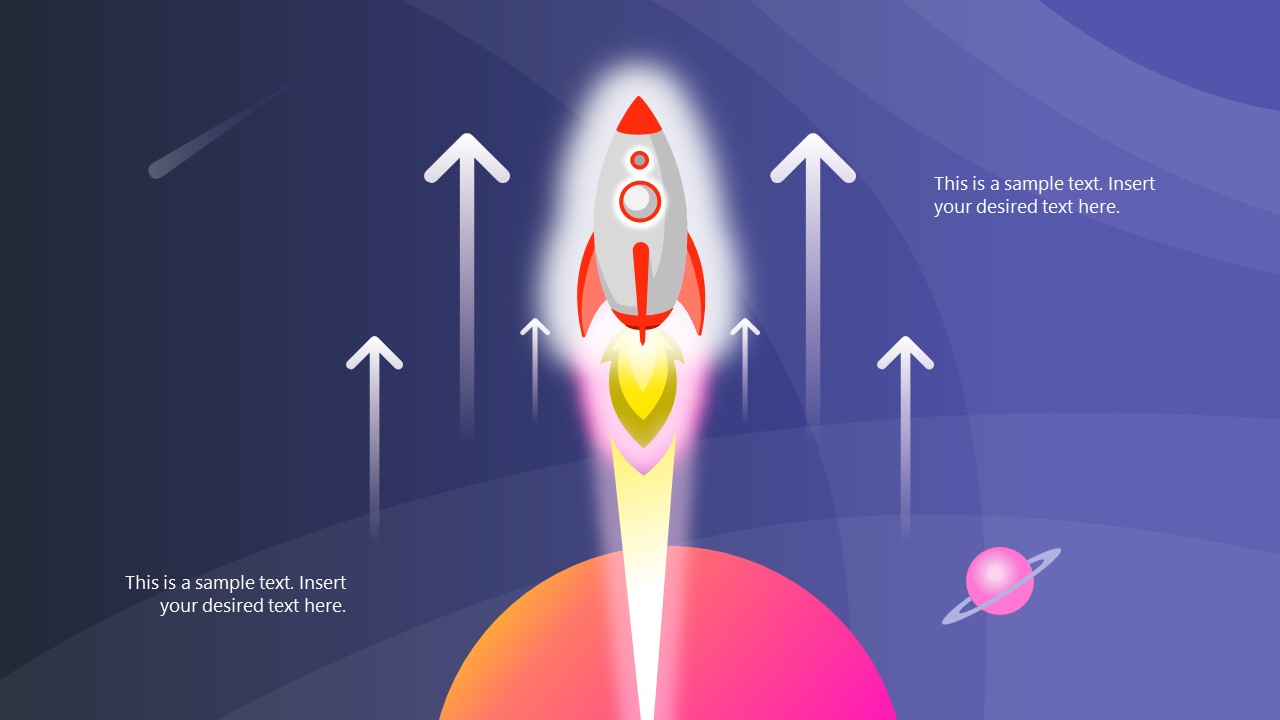 Space Rocket Slide Template For Powerpoint Slidemodel