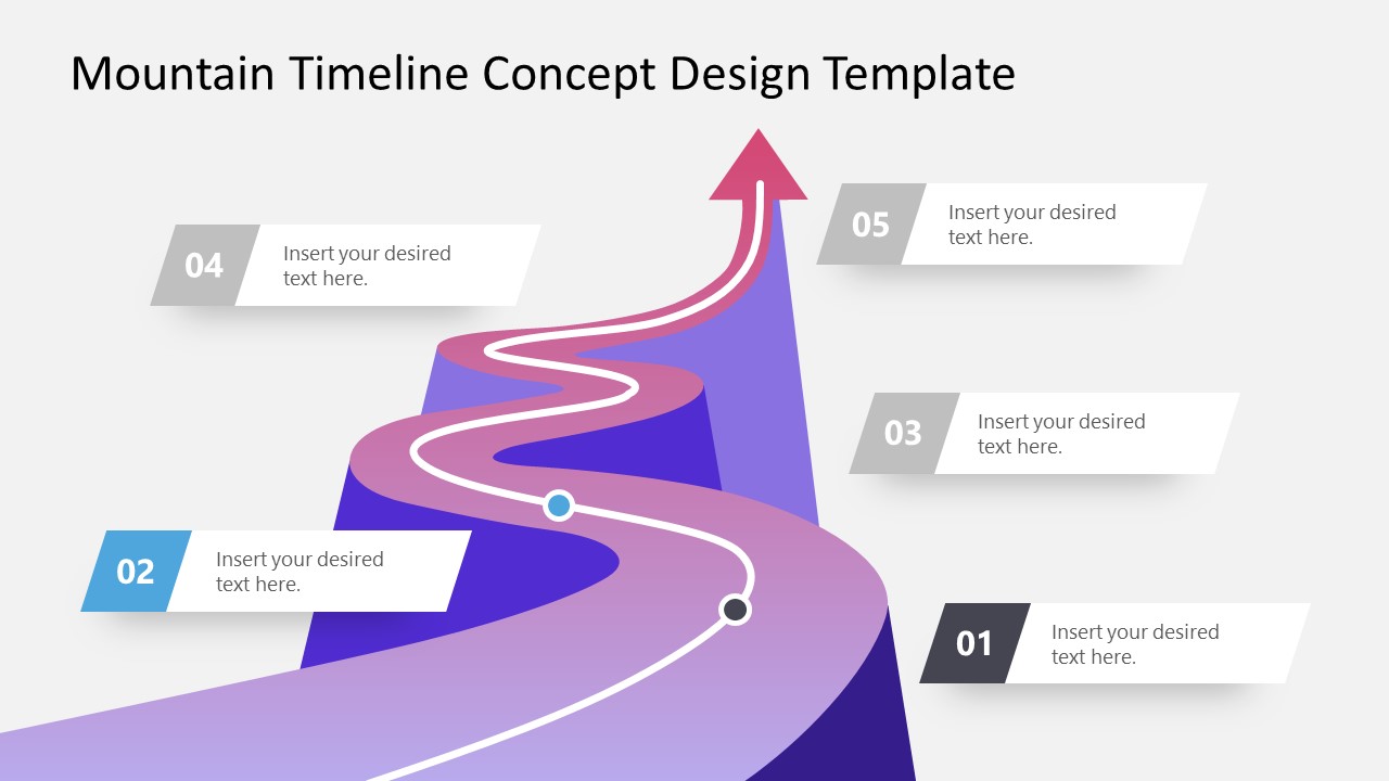 Mountain Timeline Concept Template for PowerPoint - SlideModel