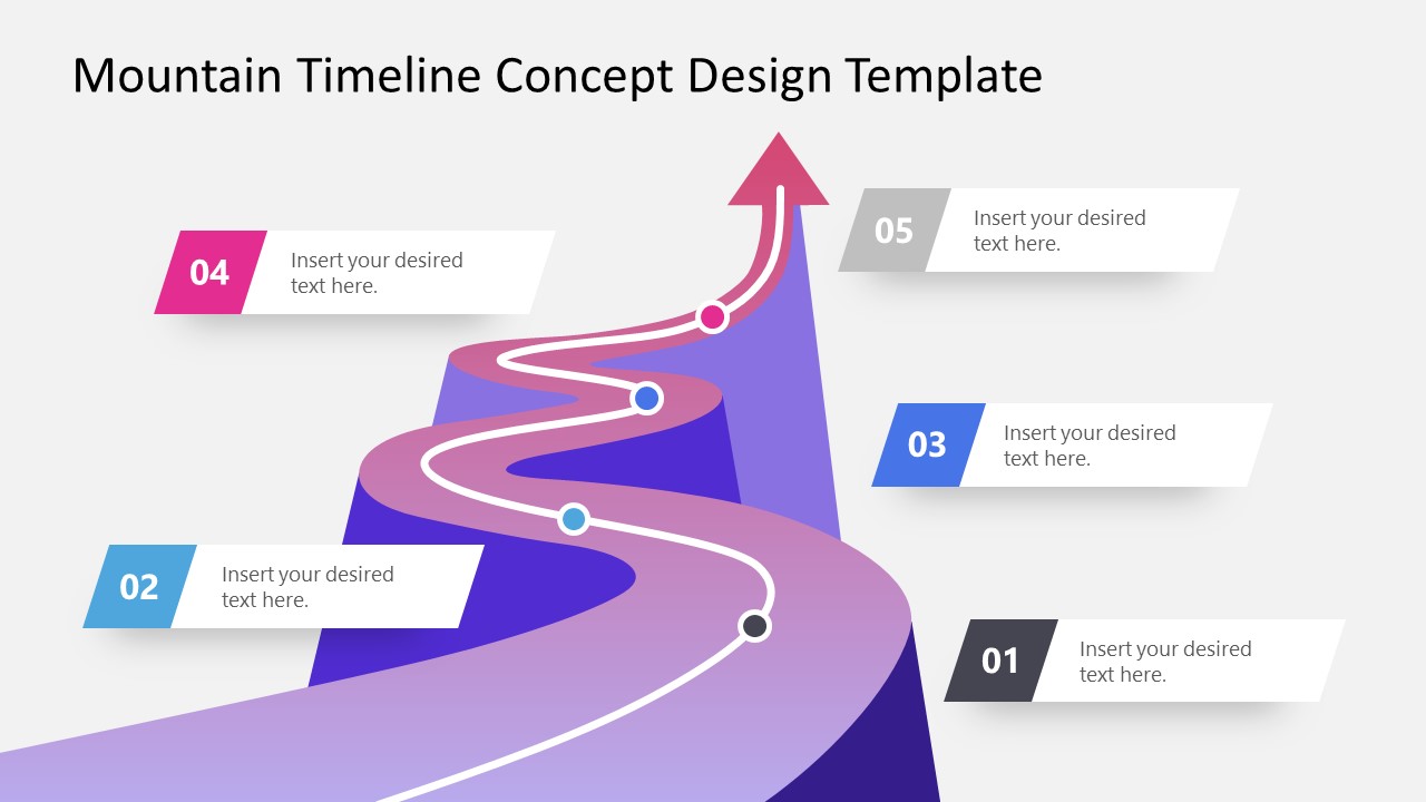 Mountain Timeline Concept Template for PowerPoint - SlideModel