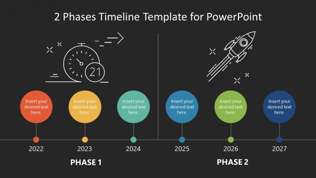 2 Phase 6 Milestones PowerPoint Timeline - SlideModel