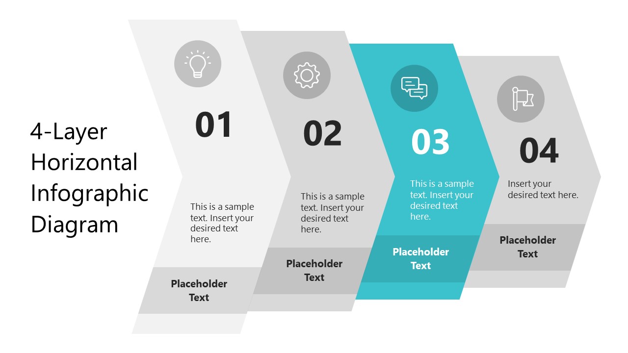4-Layer Horizontal Infographic Diagram Template for PowerPoint - SlideModel