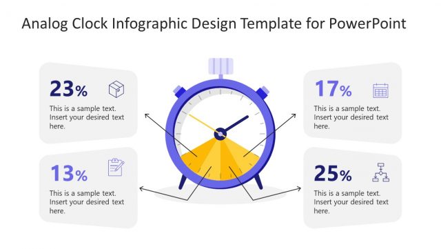 Template Slide for Analog Clock Infographic Design - SlideModel