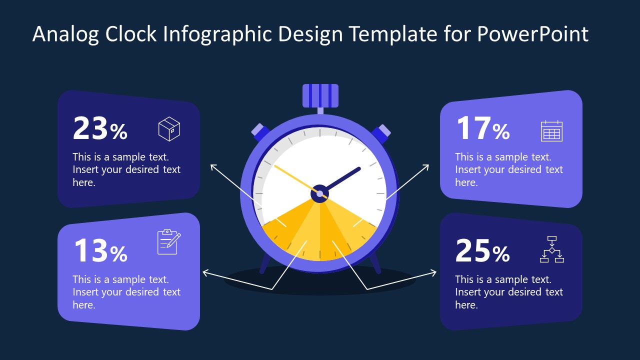 Analog Clock Infographic Design Template for PowerPoint - SlideModel