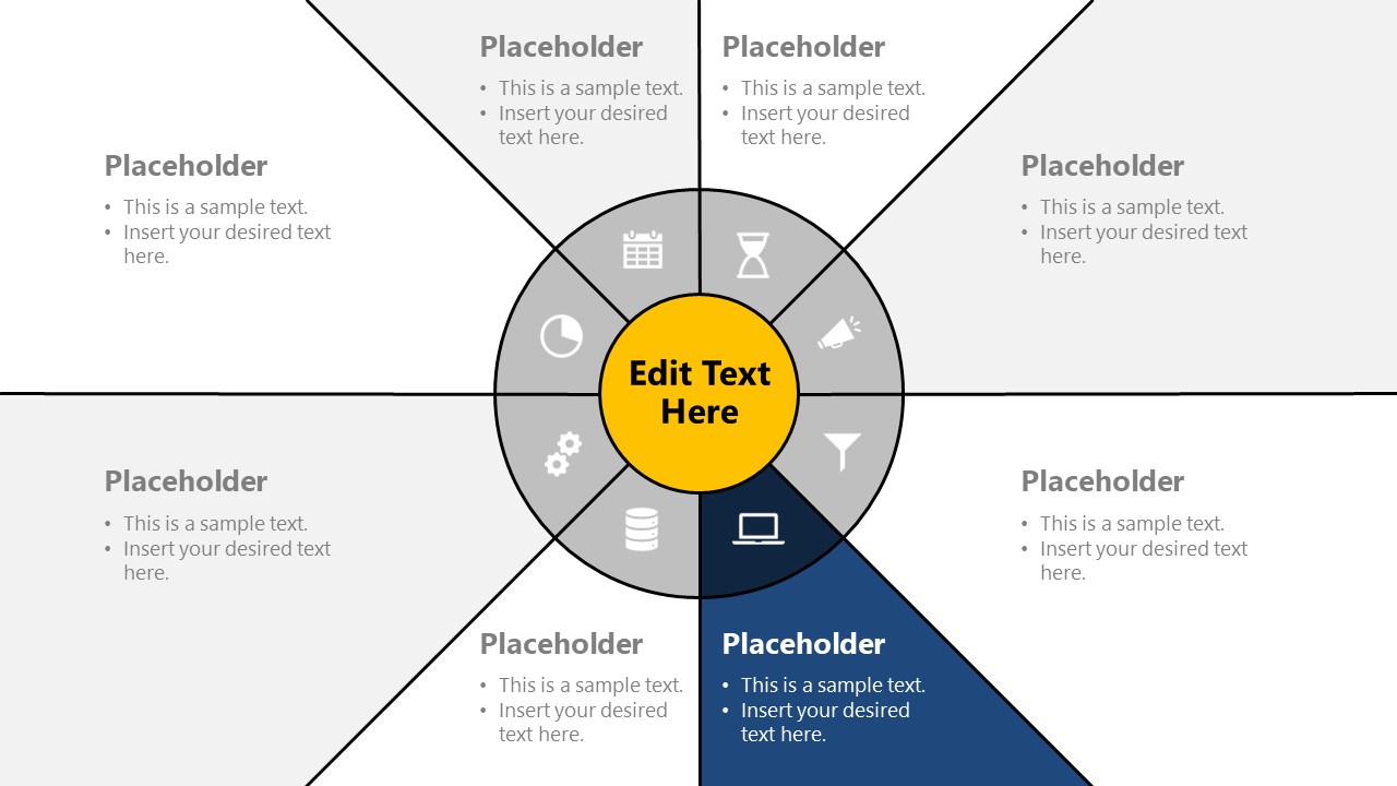 Circular 8-Item Canvas Template for PowerPoint - SlideModel