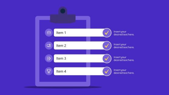 4-Item PPT Template Slide for Presentation - SlideModel