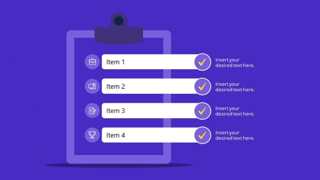 4-Item PPT Template Slide for Presentation - SlideModel