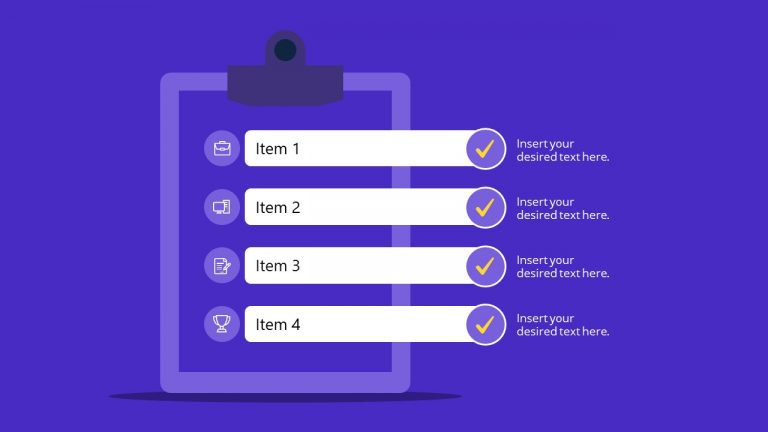 4-Item PPT Template Slide for Presentation - SlideModel