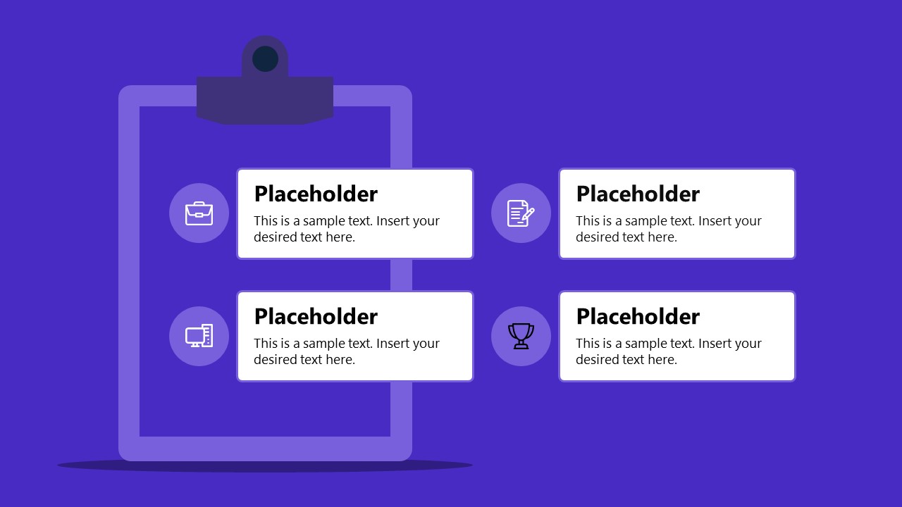 4-Item Checklist Infographic Design for PowerPoint - SlideModel