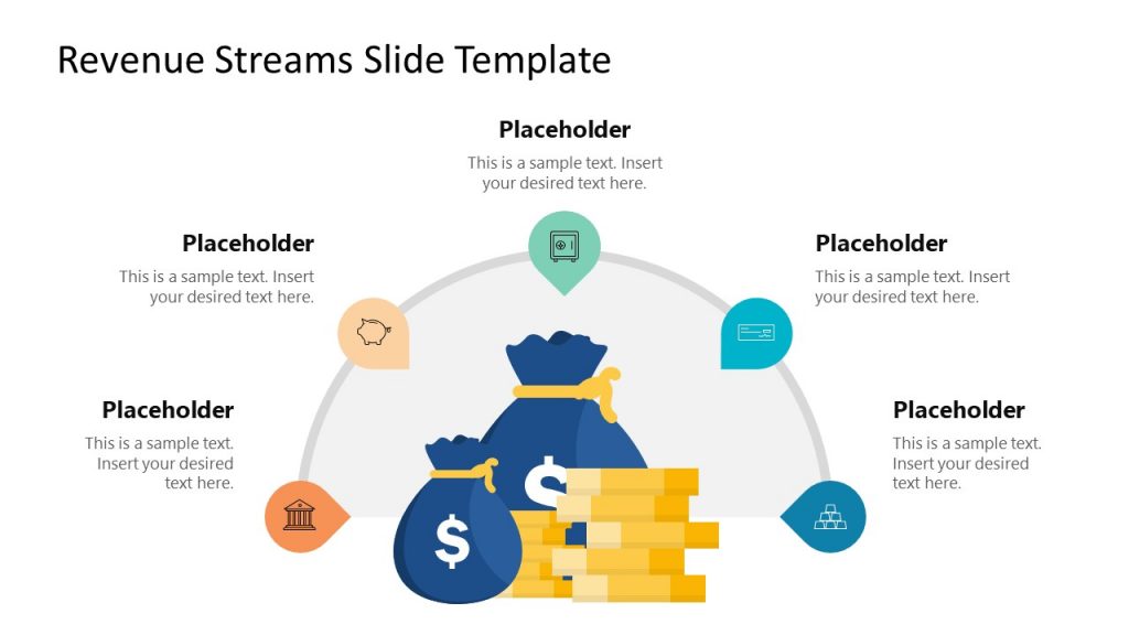 Semi-Circle Diagram for Revenue Streams - SlideModel
