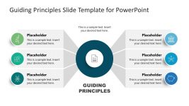 Editable Diagram for Guiding Principles with Icons - SlideModel