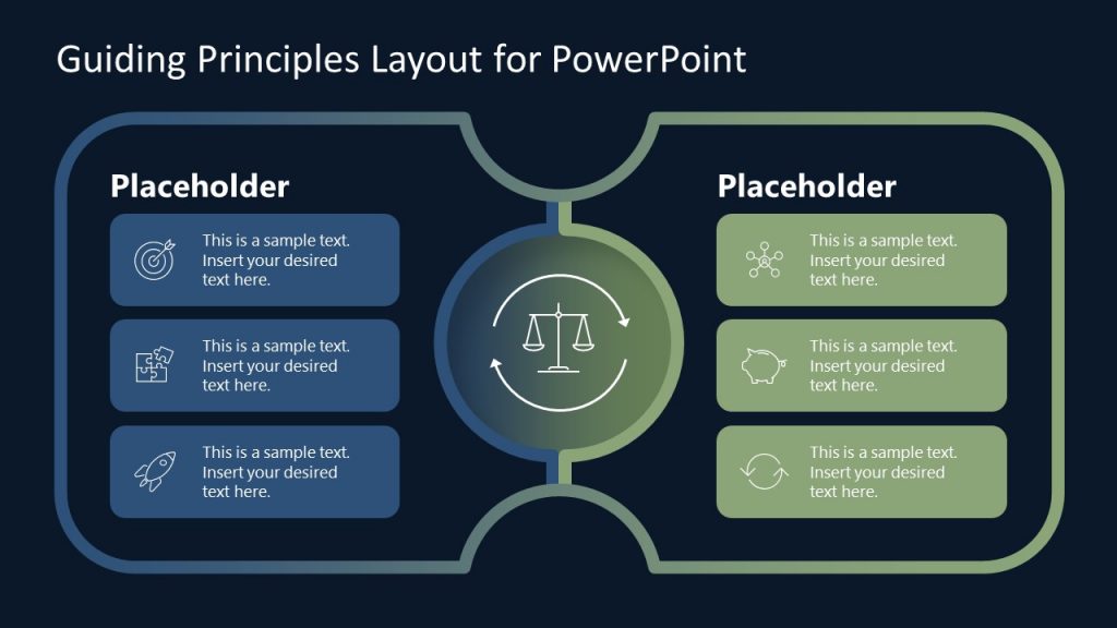 Infographic PowerPoint Template Design for Guiding Principles - SlideModel