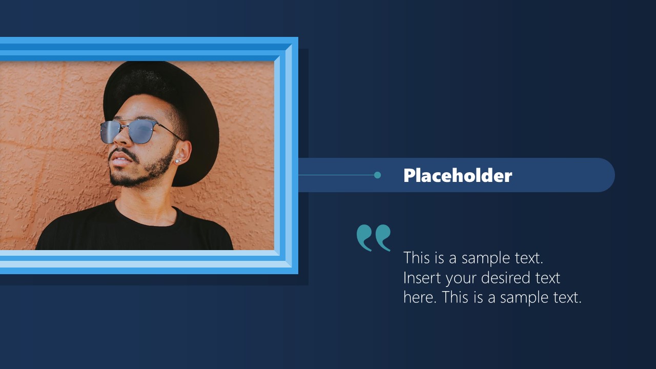 Photo Framed Quotes PowerPoint Template