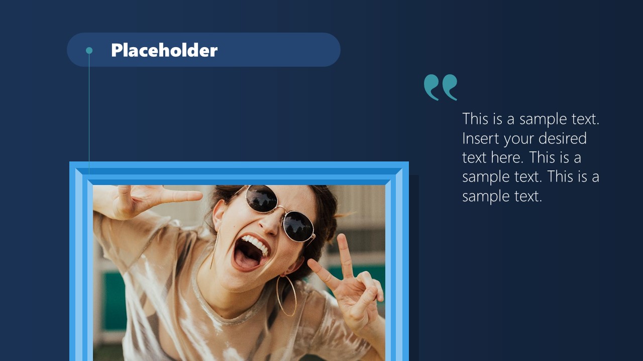 Photo Framed Quotes PowerPoint Template