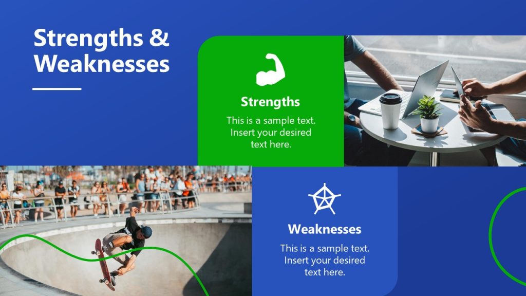 Strengths and Weaknesses Presentation Slide Design - SlideModel