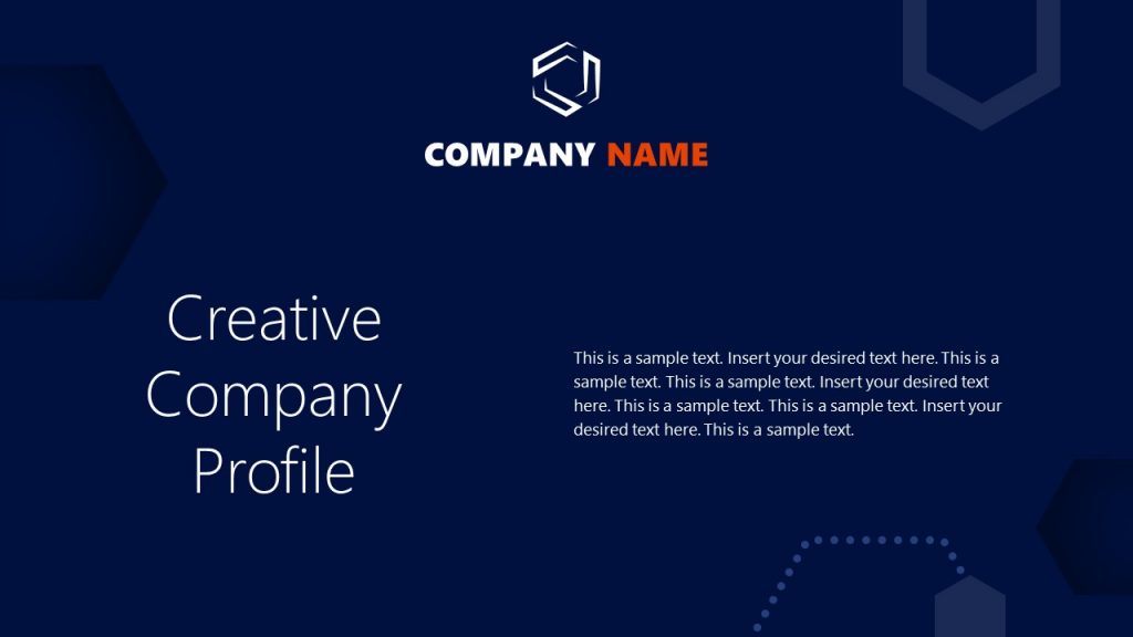 Creative Company Profile Animated Slide - SlideModel