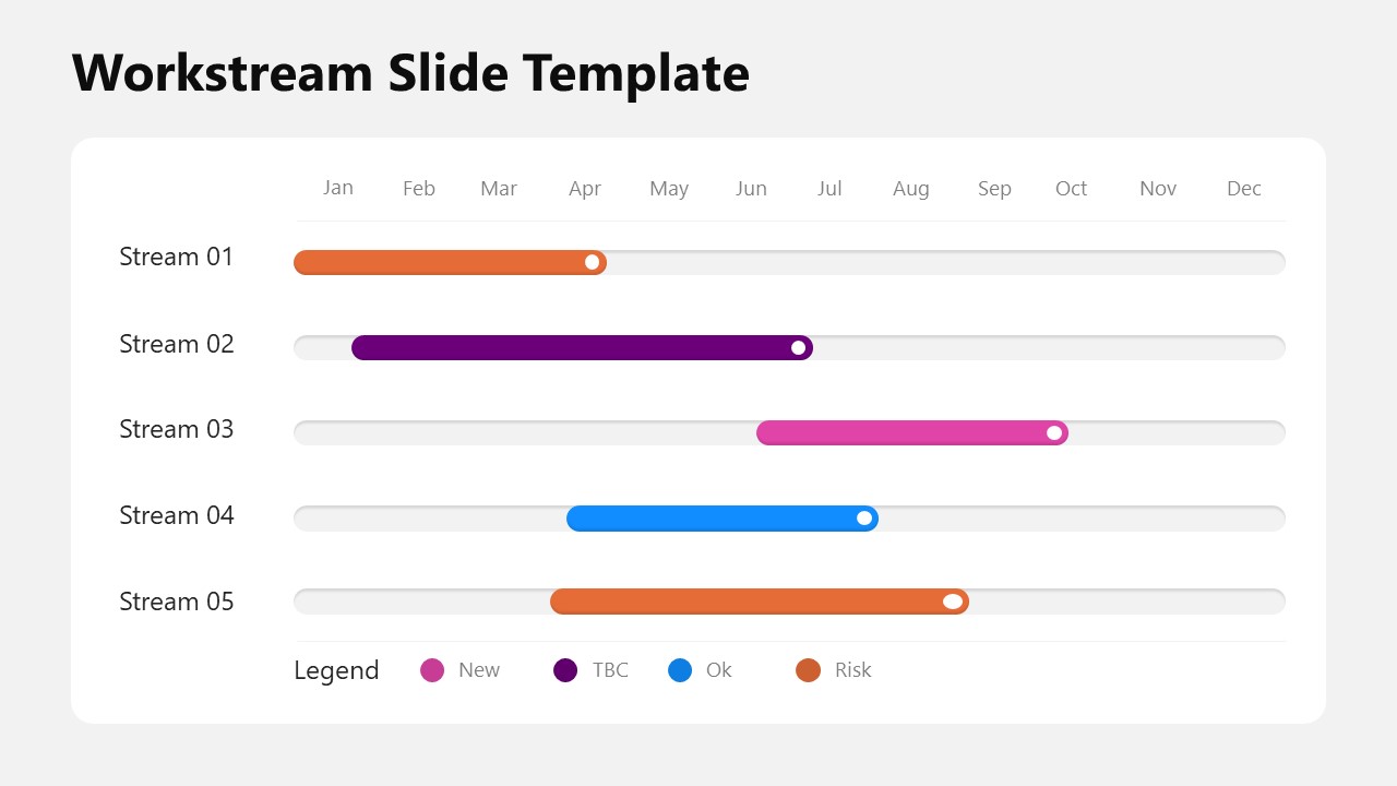 Workstream Slide Template for PowerPoint & Google Slides