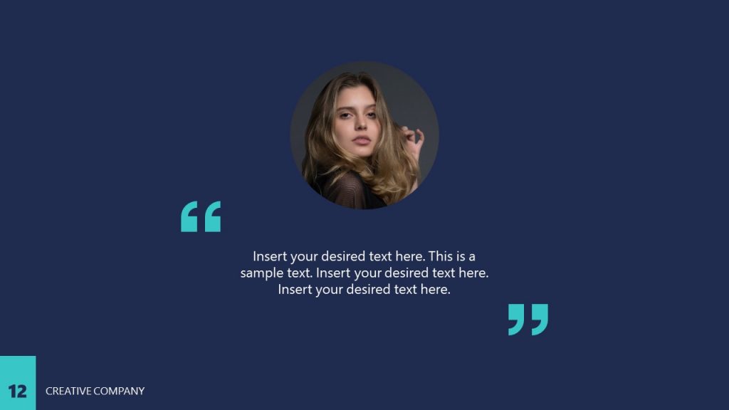 Quote Slide for Company Executives - SlideModel