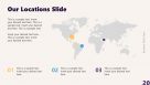 Our Locations Slide with Editable Map - SlideModel