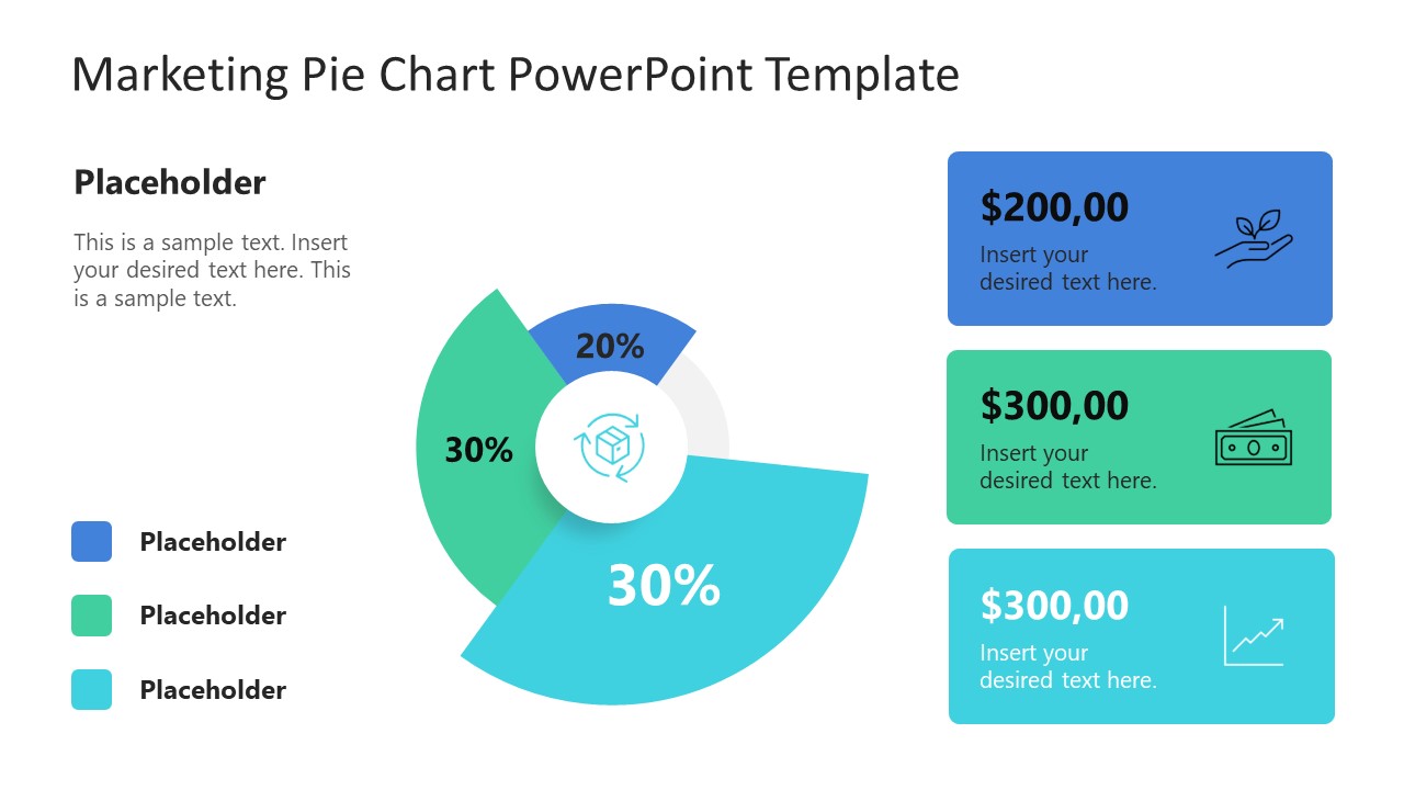 Marketing Pie Chart PowerPoint Template Google Slides