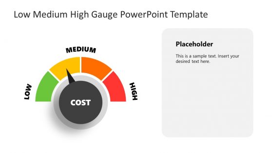 Low Medium High Gauge PPT Template - SlideModel