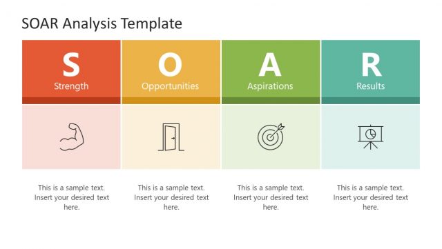 SOAR Analysis Table Slide with Icons - SlideModel