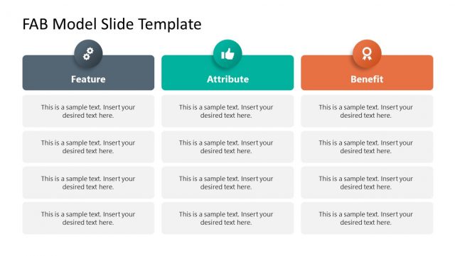 Column Slide Design - FAB Model Template - SlideModel