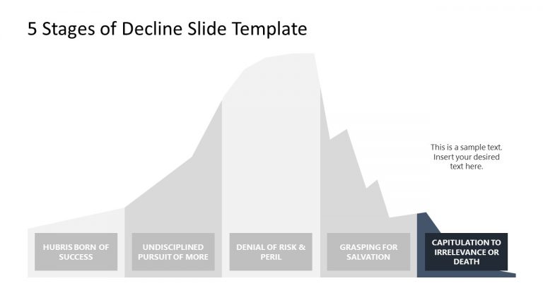 5 Stages of Decline Diagram for PowerPoint Presentation - SlideModel