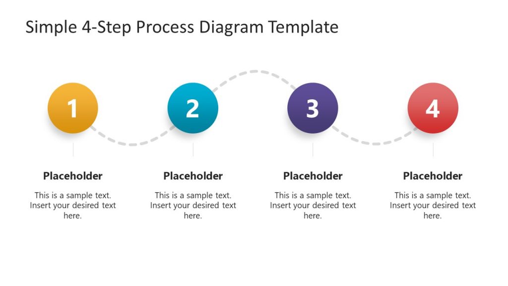 4 Step Process Diagram For Powerpoint Presentation Slidemodel