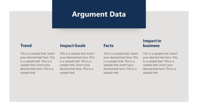 Arguments Data Simple Presentation Slide PPT - SlideModel