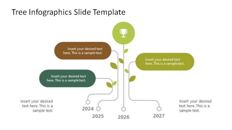 Simple Timeline Design - Tree Infographics PowerPoint Template - SlideModel
